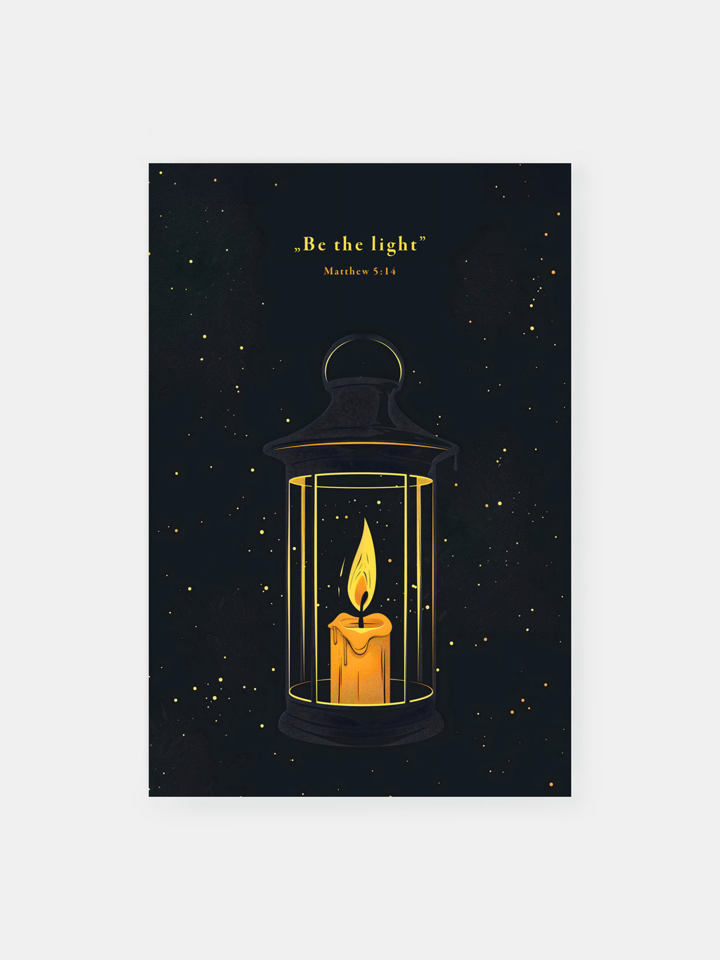 Bible Verse Be The Light Poster - Klumo Shop