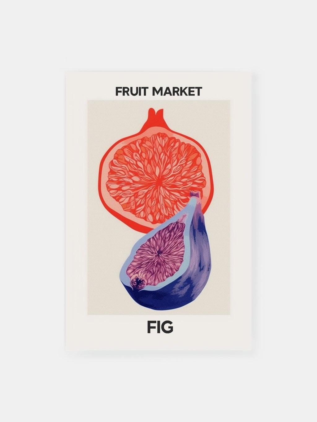 Colorful Fig Art Poster - Klumo Shop