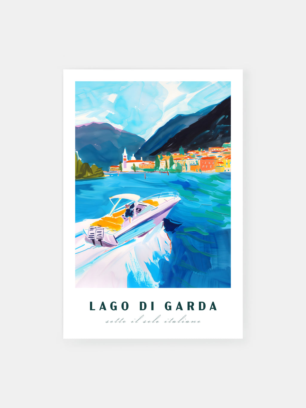 Italy Art Lake Garda Poster - Klumo Shop