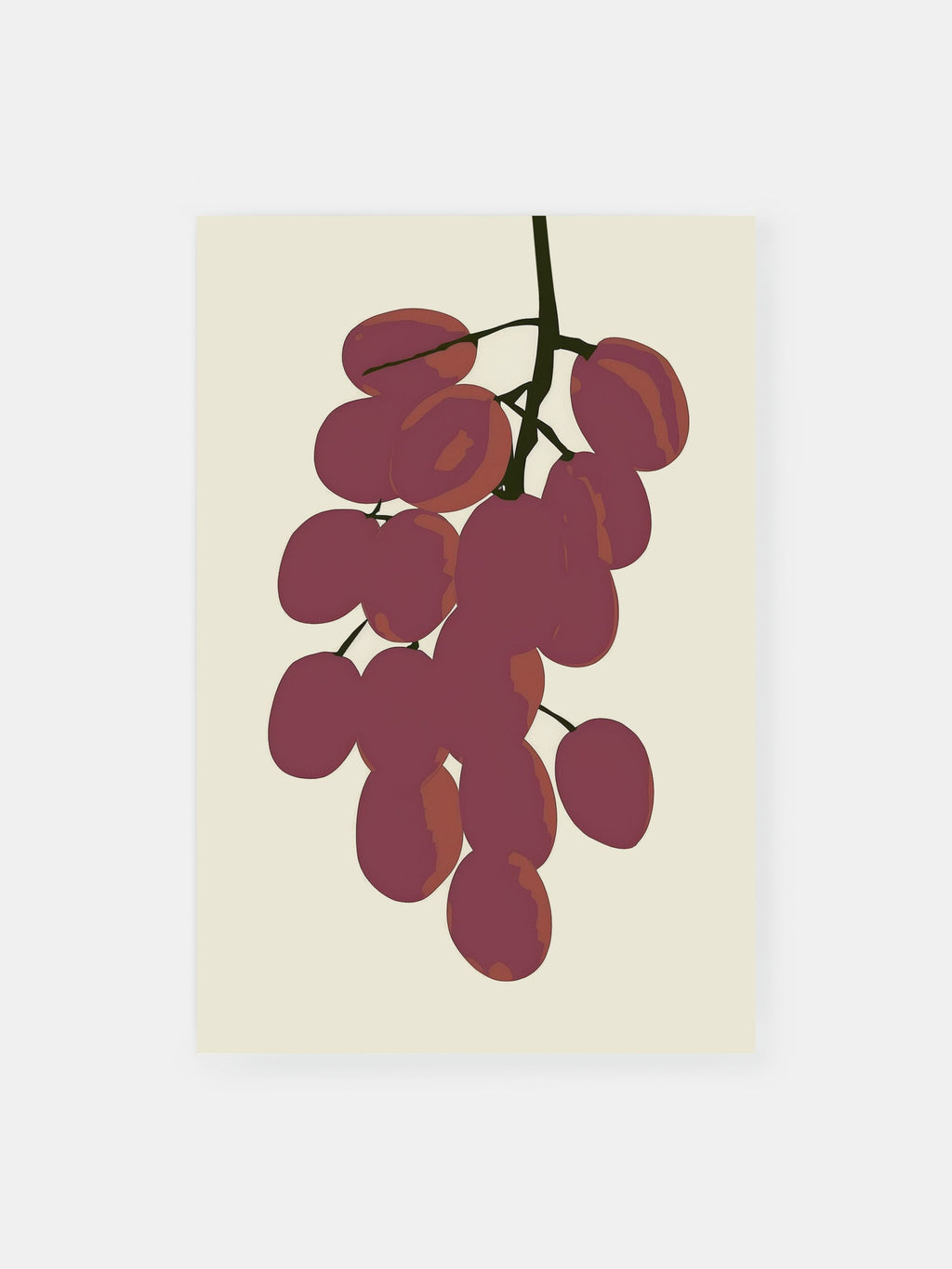 Minimalist Grape Poster - Klumo Shop