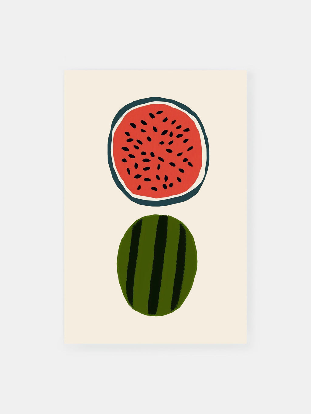 Minimalist Watermelon Poster - Klumo Shop