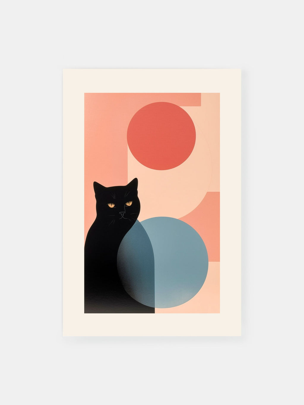 Mystical Cat Geometry Poster - Klumo Shop
