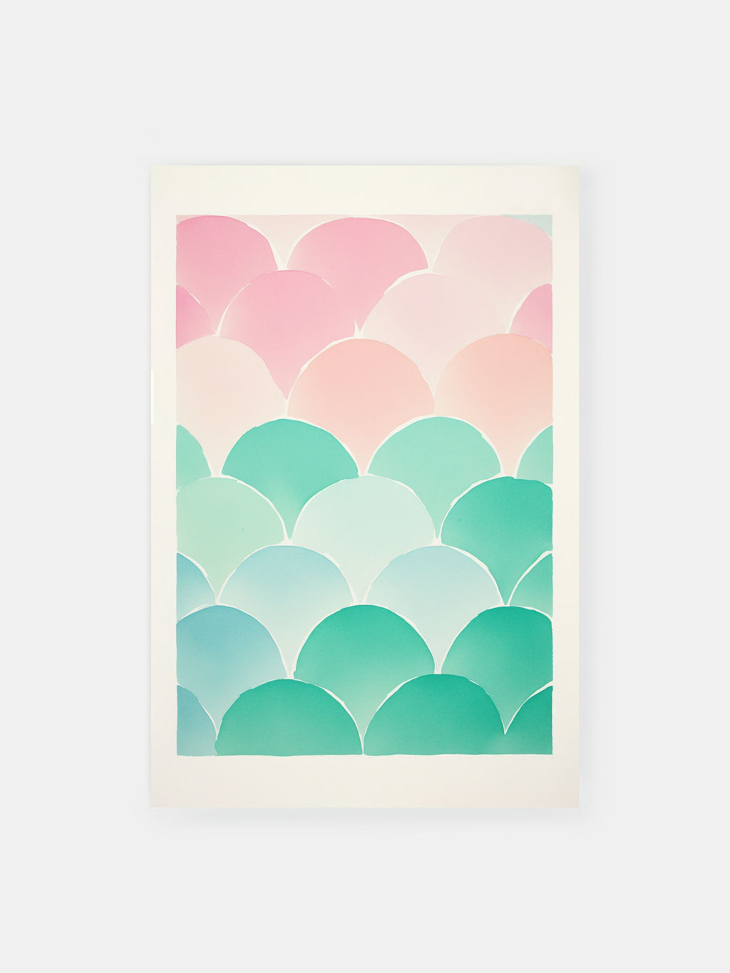 Pastel Scales Pattern Poster - Klumo Shop