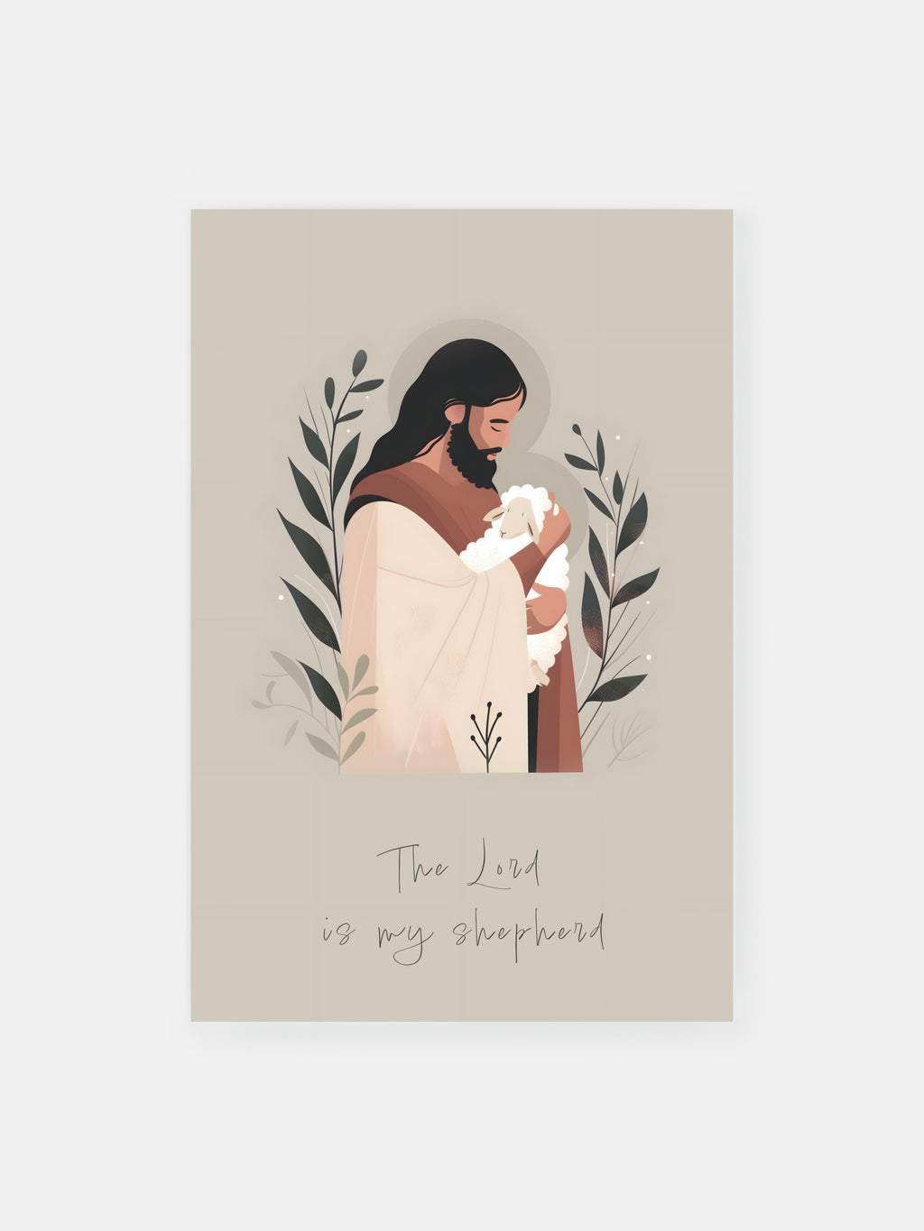 Psalm 23 Creative Bible Verse Poster - Klumo Shop