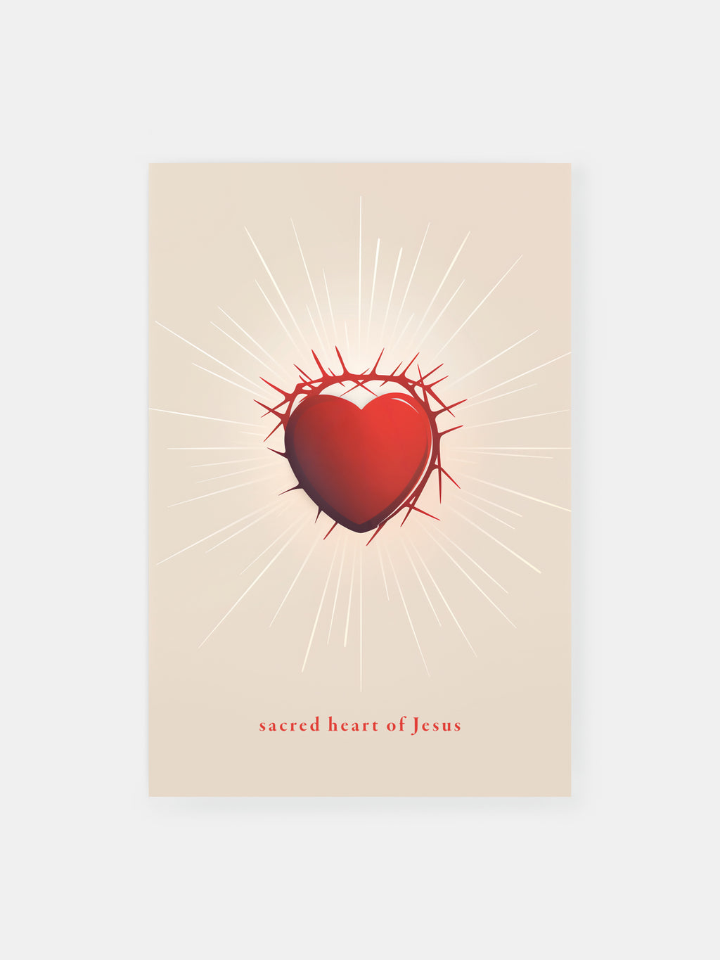 Sacred Heart of Jesus Christianity Poster - Klumo Shop