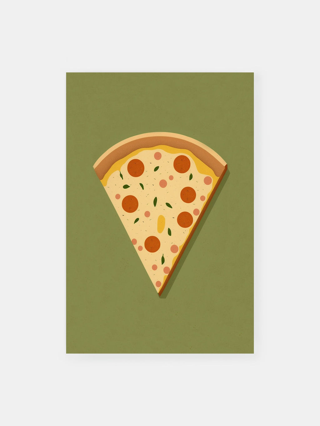 Vintage Pepperoni Pizza Slice Poster - Klumo Shop